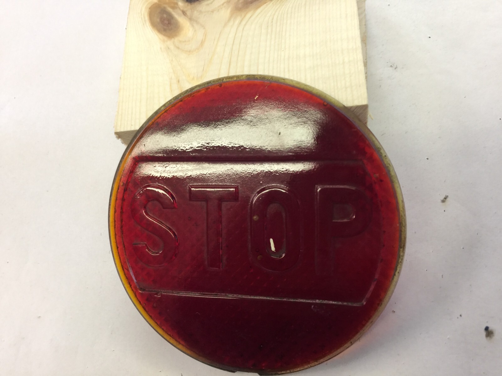 VINTAGE GLASS TAIL LIGHT STOP LENS, NICE ORIGINAL, BUY IT NOW $75 | eBay