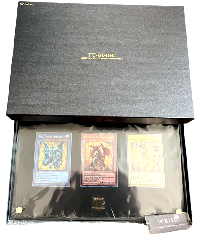 Yugioh Stainless Steel Egyptian God / Three Legendary Gods Cards Set ...