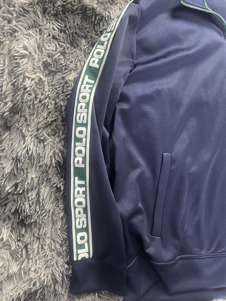 Polo Sport Ralph Lauren Track Jacket Mens 3XB Performance Blue Green ...