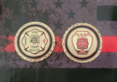 Aurora Colorado Fire Rescue Challenge Coin NEW | 2" Diameter | eBay