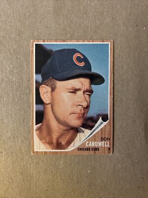 1962 Topps Baseball Don Cardwell Chicago Cubs Card #495 | eBay