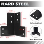 8pcs Workbench Corner Brackets Kit Steel w/Screws 5MM for DIY Workbench ...