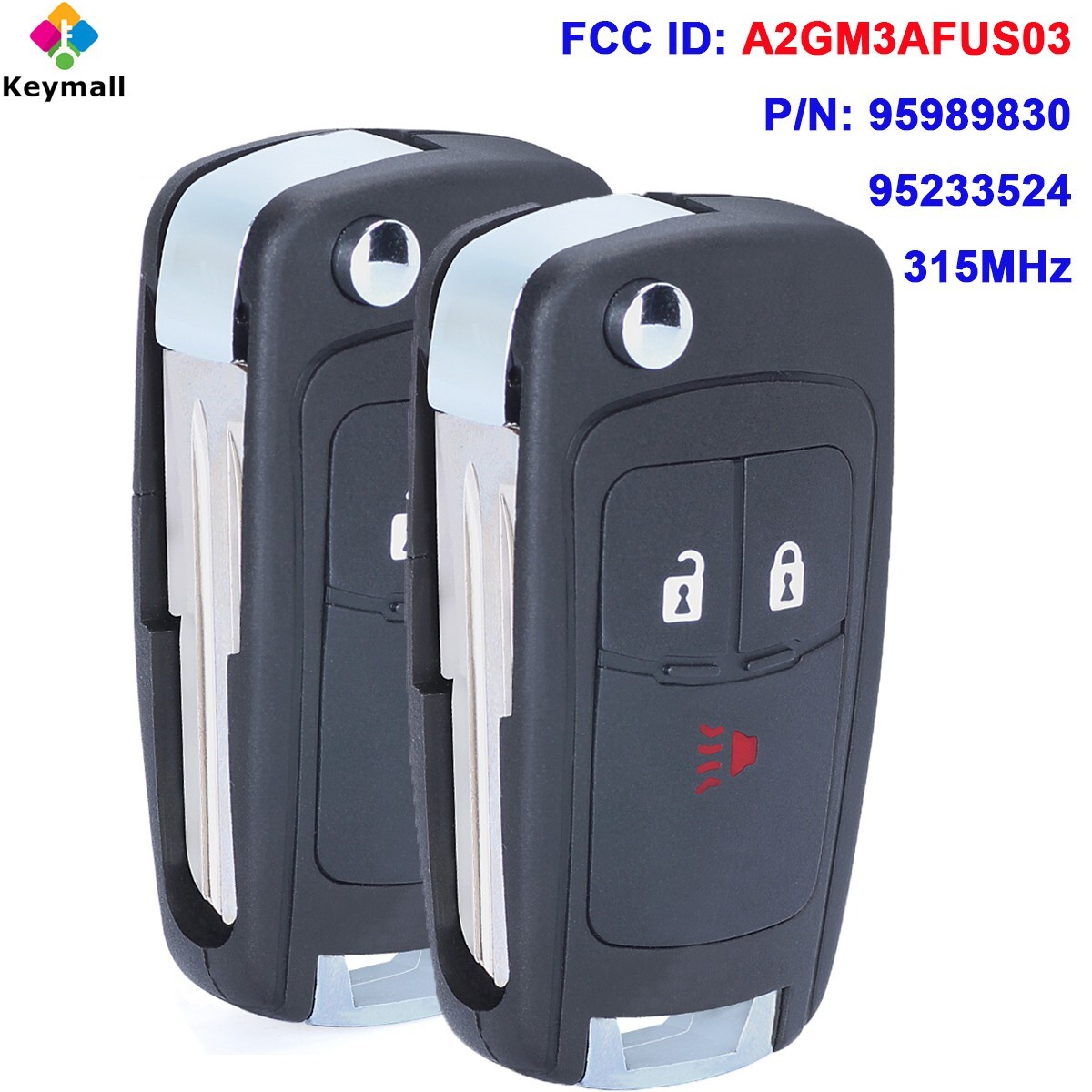 A2GM3AFUS03 Remote Key Fob for Chevrolet Spark 2013 2014 2015 95989830 ...