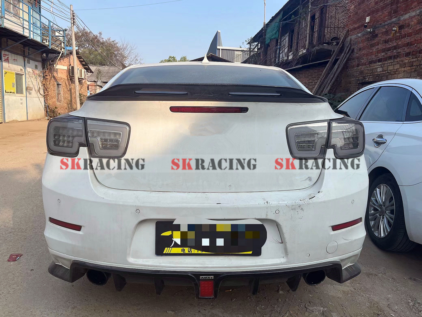 Real Carbon Fiber Rear Spoiler Trunk Lip Wing Fit For Chevrolet Malibu ...