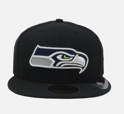 New Era 59Fifty Cap NFL Team Seattle Seahawks Custom Fitted Hat Size 7 ...