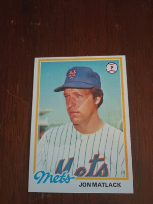 1978 Topps #25 Jon Matlack (NRMT) | eBay
