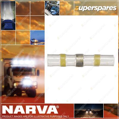 Narva Solder Splice Terminator Wire Size 4.5 - 6mm Yellow Colour 25 ...