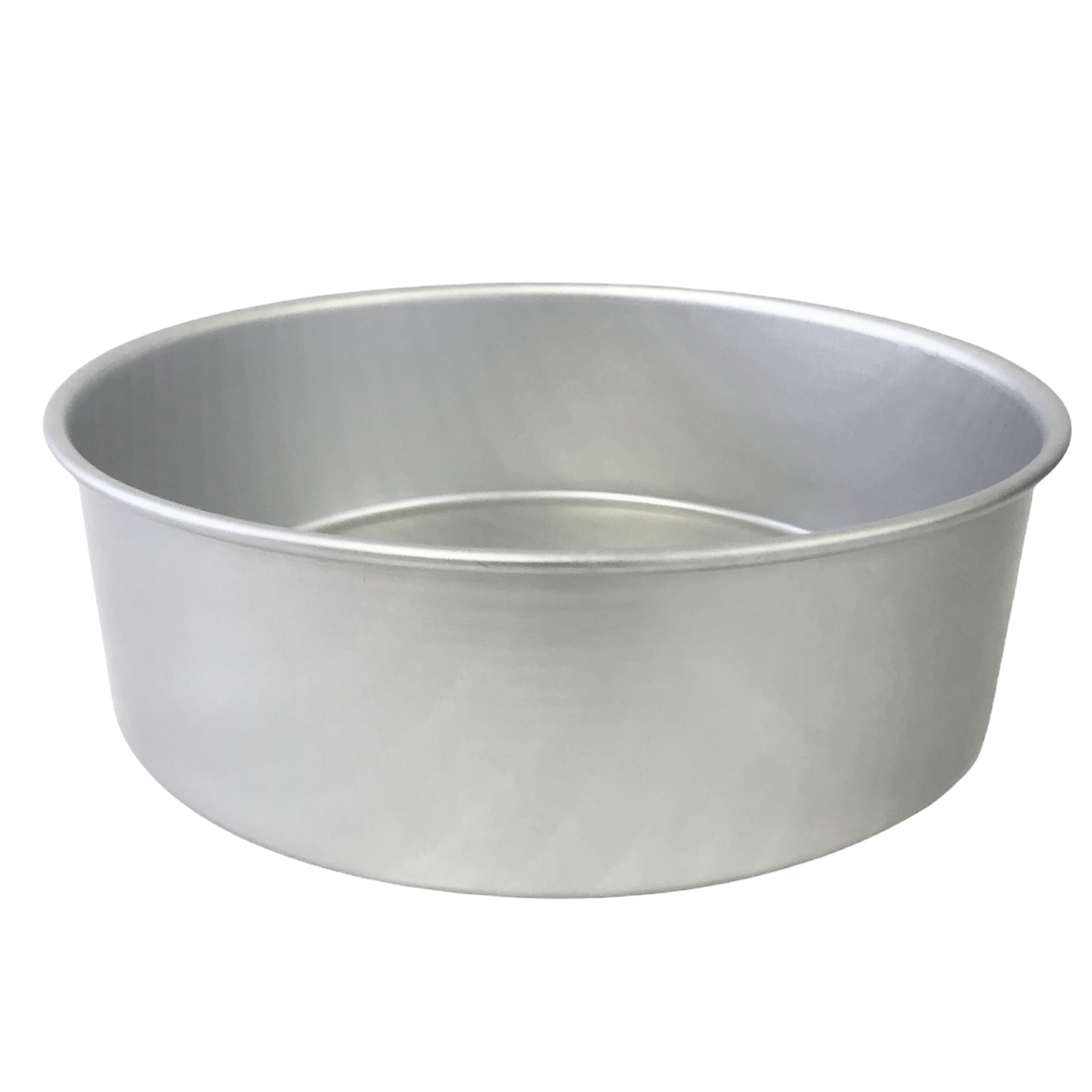 1x Professional Deep Cake Pan Silver Anodised Aluminium Fix Base Baking ...