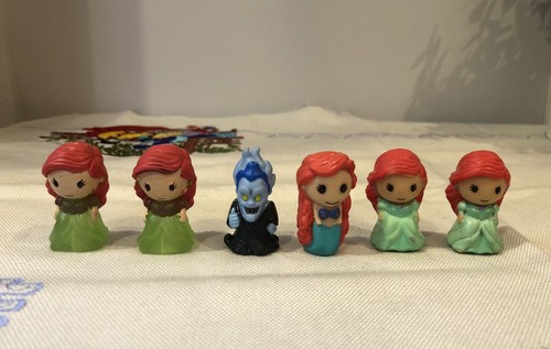 6 X Ooshies Disney Princess Ariel Mermaid Ursula Lot Toy Used | eBay ...