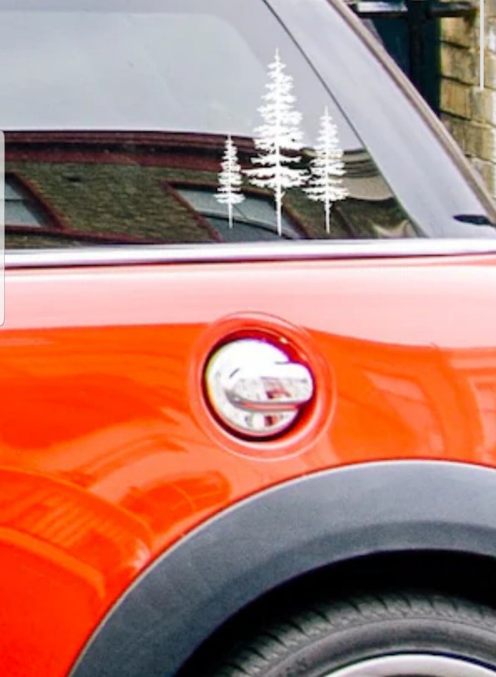 PINE TREES Vinyl Decal -Sticker for SUV Car Truck Bumper Wall Window | eBay