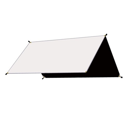 Tent Tarp Survival Black Sun Shelter Shade Outdoor Backpacking Camping ...
