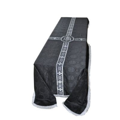 Black Funeral Pall Size - 8'x12' Lined Catholic Requiem mass ,Funeral ...