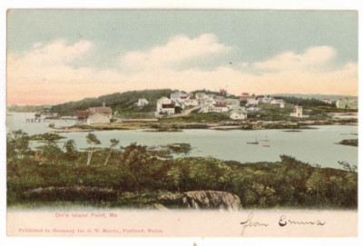 1906 UDB PC: Panoramic View of Orr's Island Point – Orr's Island, Maine ...