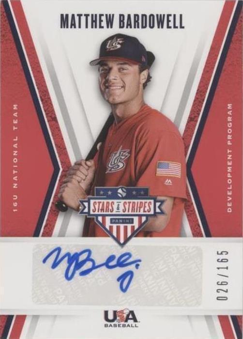 2019 Panini USA Baseball Stars & Stripes - 16u National Team Signatures ...