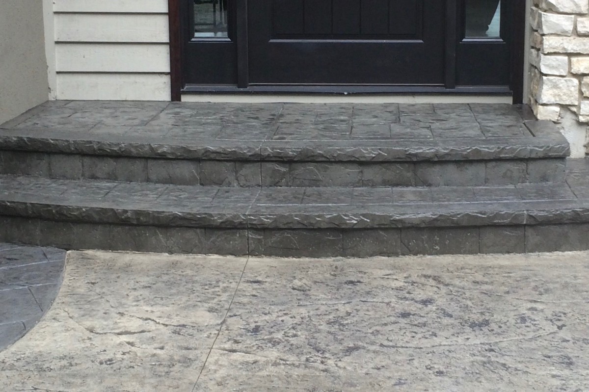 Decorative Concrete Stairs Stamped Concrete Steps : R/Concrete
