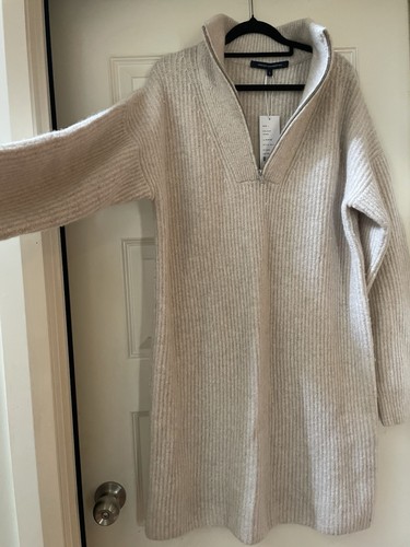 BNWT French Connection large beige/oatmeal Wool blend Dress | eBay ...