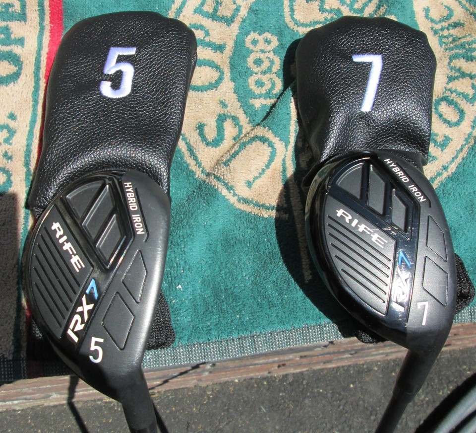 Mens Rife Golf RX7 Hybrid Irons 5 & 7 RH Regular Flex Graphite SOLD ...