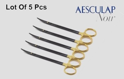 5 AESCULAP NOIR BC261WB Curved Durotip Supercut Delicate Metzenbaum ...