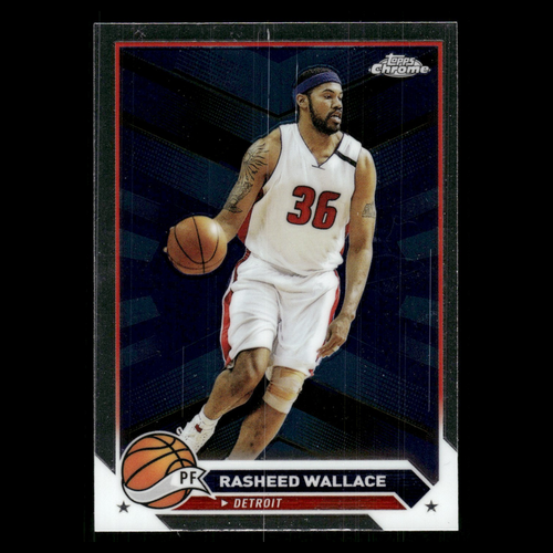 Rasheed Wallace #19 2024-25 Topps Chrome Detroit Pistons Basketball ...