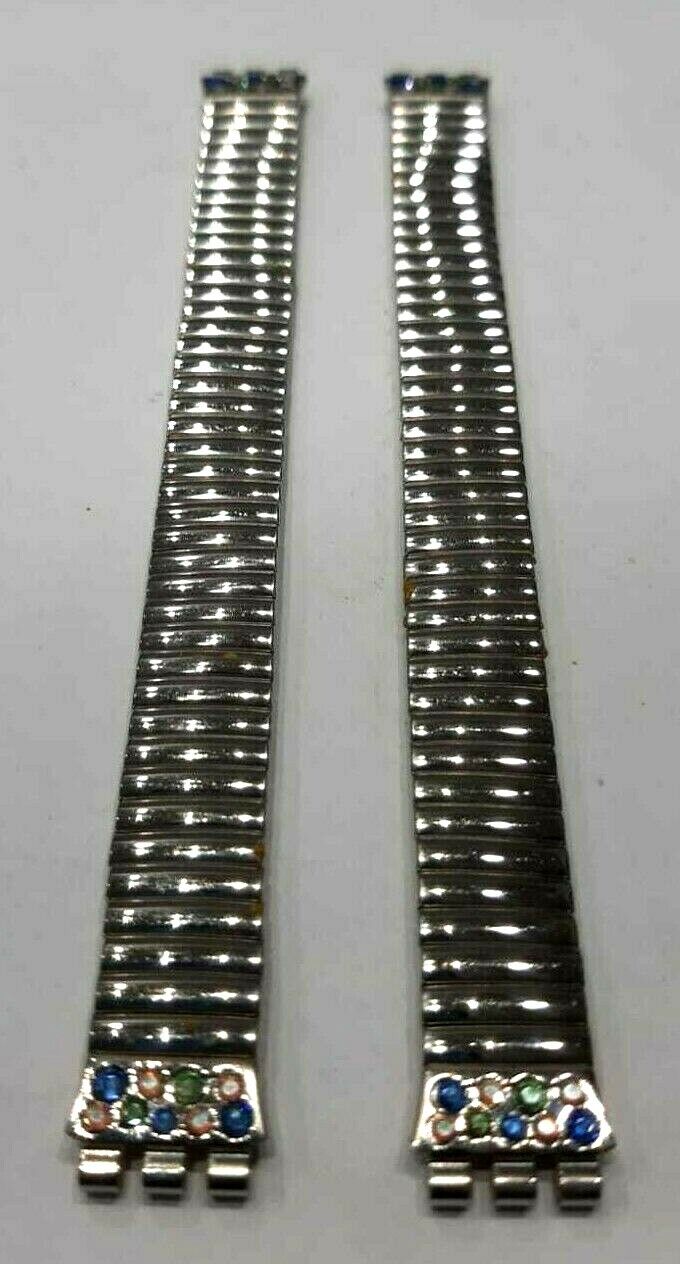 Elastic Strap Swatch Lady Steel with Crystals - Original | eBay