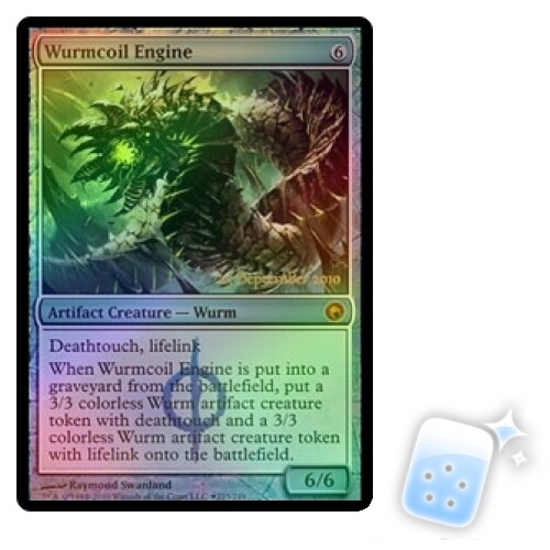 FOIL WURMCOIL ENGINE (SCARS OF MIRRODIN PRERELEASE) Scars Of Mirrodin ...