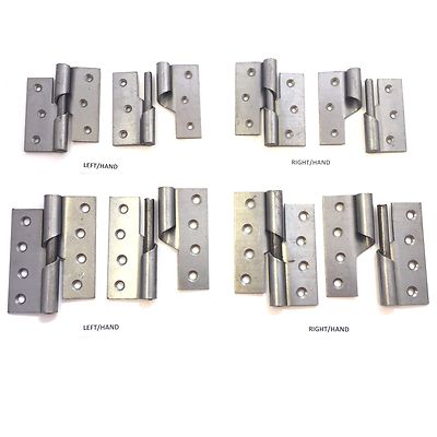 Steel RISING BUTT Hinges Left / Right Handed Lift Off Door Hinges No ...