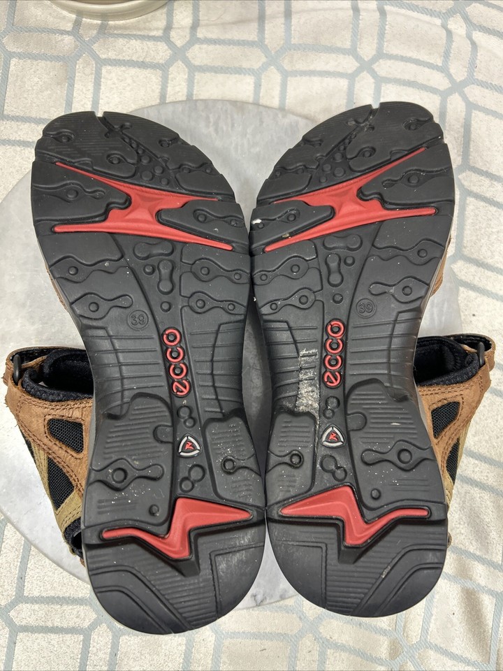 ECCO Receptors Technology Footbed Brown Sandals Size EU 39 US Men’s 6 ...