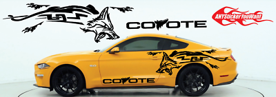 Mustang Coyote Double Sided Graphic Vinyl Decal Sticker FITS Ford ...