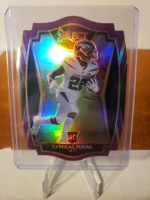 2020 Select LaMical Perine Jets Purple Die-Cut Prizm Concourse Rookie ...