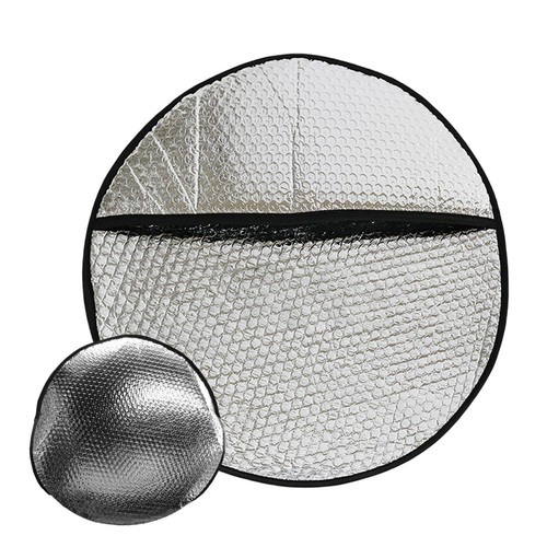 Aluminum Foil Car Steering Wheel Cover Sunshade Sun Protection Visor ...