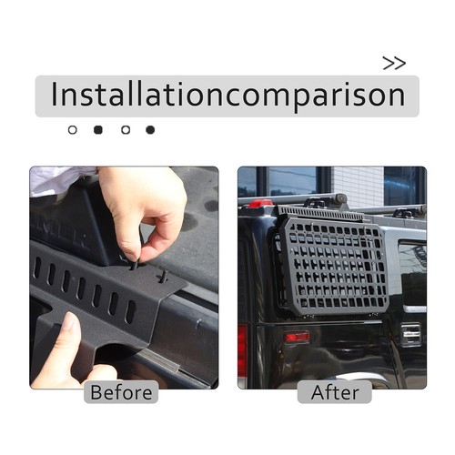 Alloy Right Rear Exterior Side Window Folding Storage Shelf Fit Hummer ...