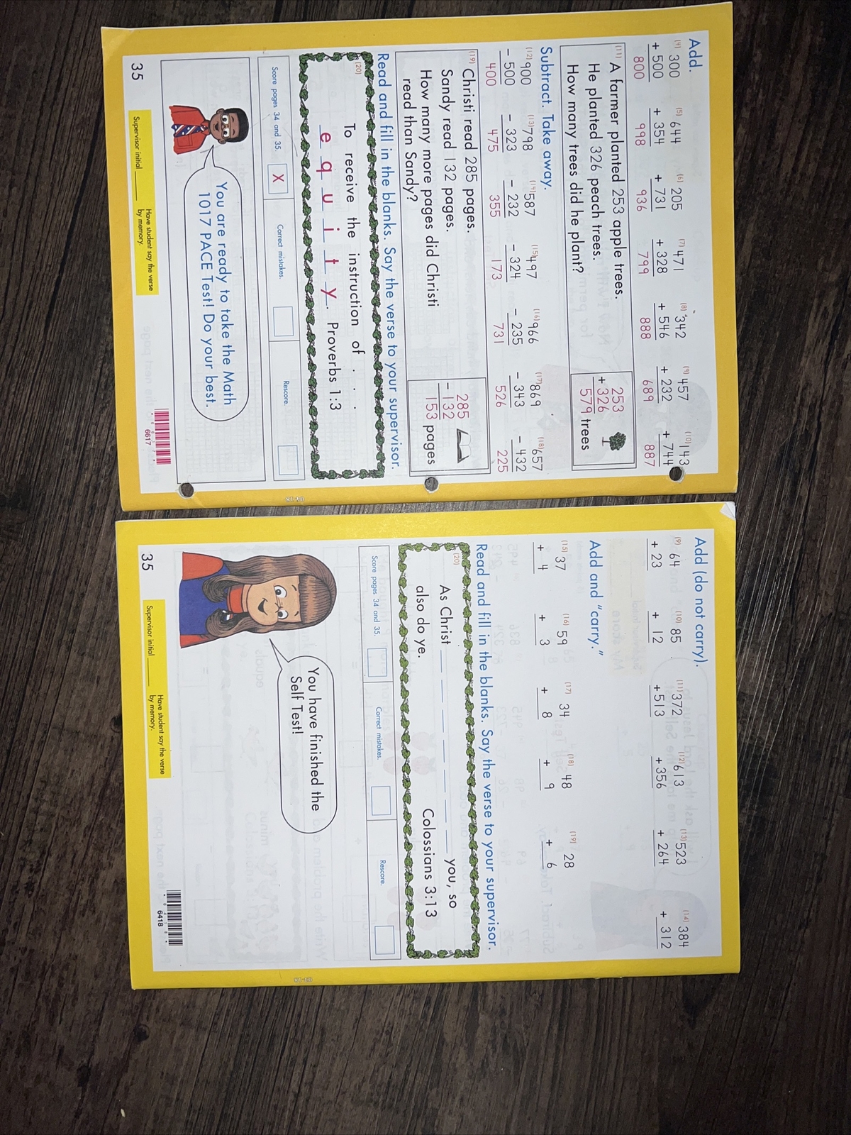 ACE / SOT PACE and Score Key Bundle - School of Tomorrow, 1019-1033 ...