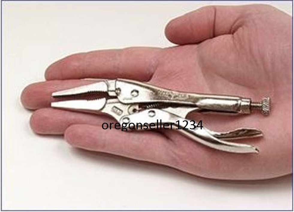 1 Pc Mini Vice Grip Style Locking Pliers 5" Long Needle Nose (CHEAPEST ...