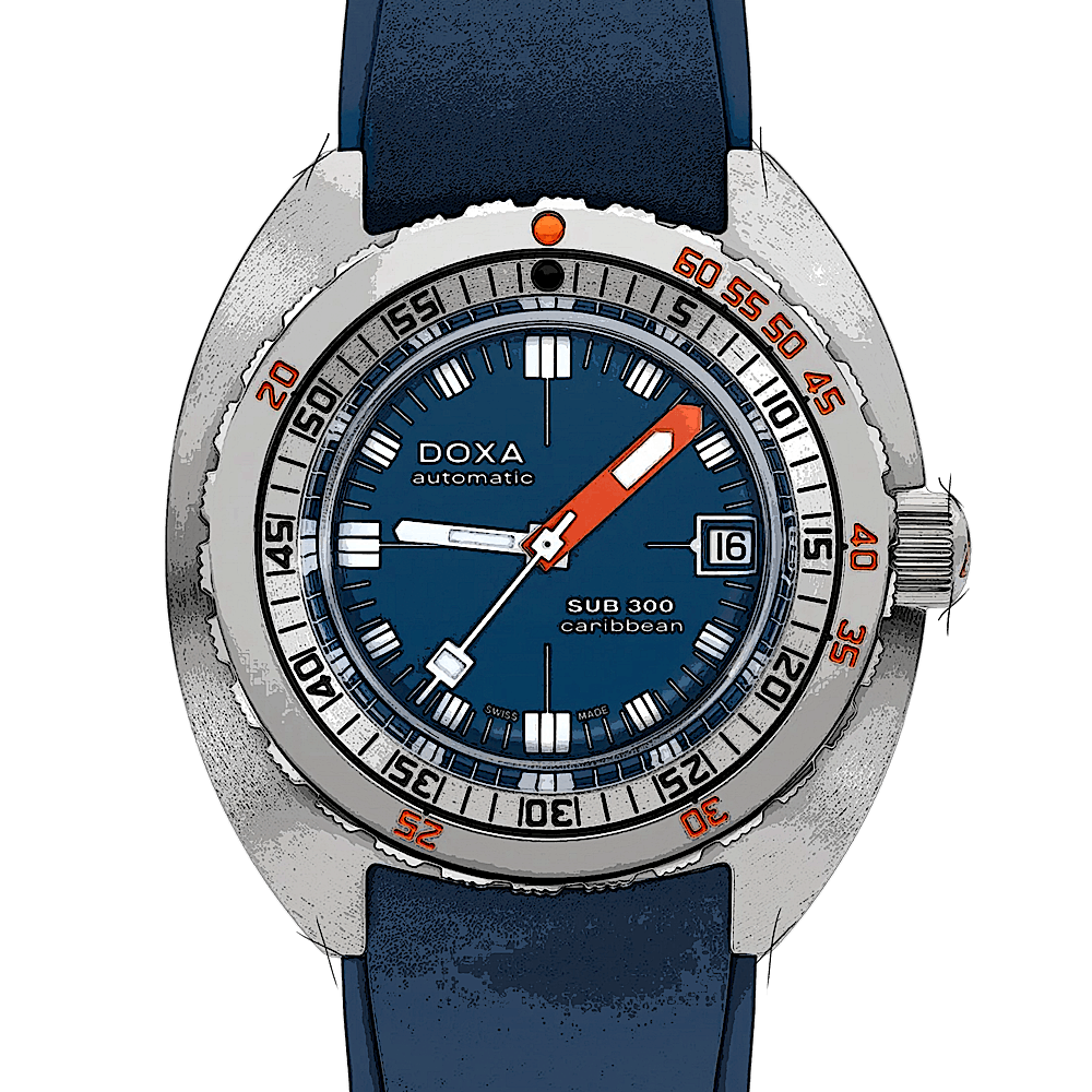 Doxa Sub 300 Caribbean - 821.10.201.32 - 2023 - Stainless Steel | eBay