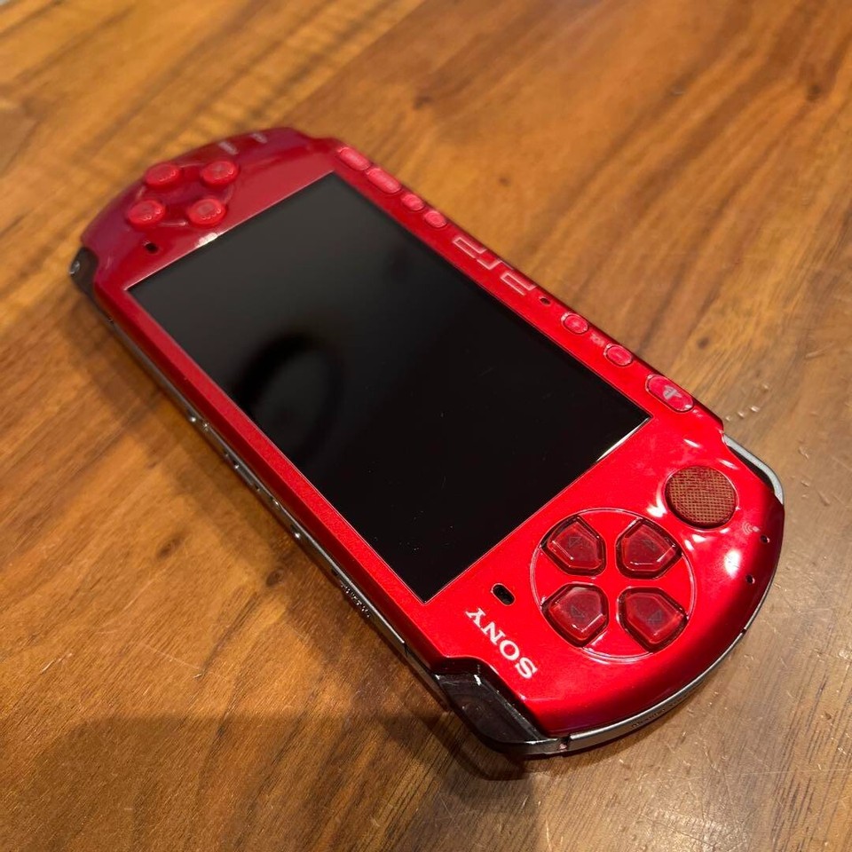 Sony PSP-3000 PSP 3000 Console Radiant Red Working Tested English ...