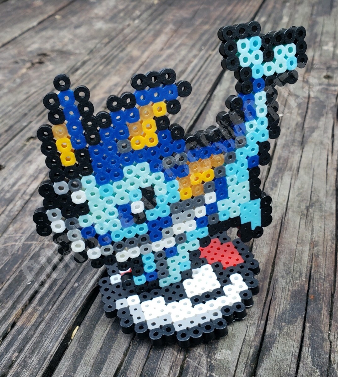 Vaporeon Perler Pokémon Vaporeon Perler Bead Art Etsy