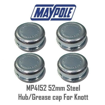 Knott Style 52mm Trailer Caravan Steel Grease Hub Dust cap x4 | eBay UK
