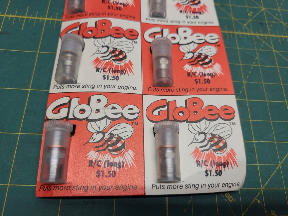 12 NOS Vintage GloBee R/C Long Reach Glow Plug For Gas Model Airplane ...
