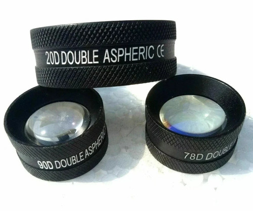 Double Aspheric Lens Combo Pack 20D 90D 78D And 4 Mirror Gonio Lens | eBay