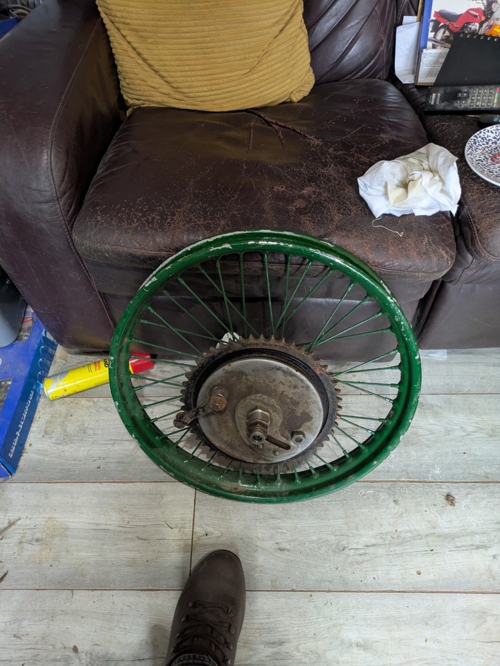 BSA Chronical Rear Wheel Complete With Brake Assembly From A Plunger ...