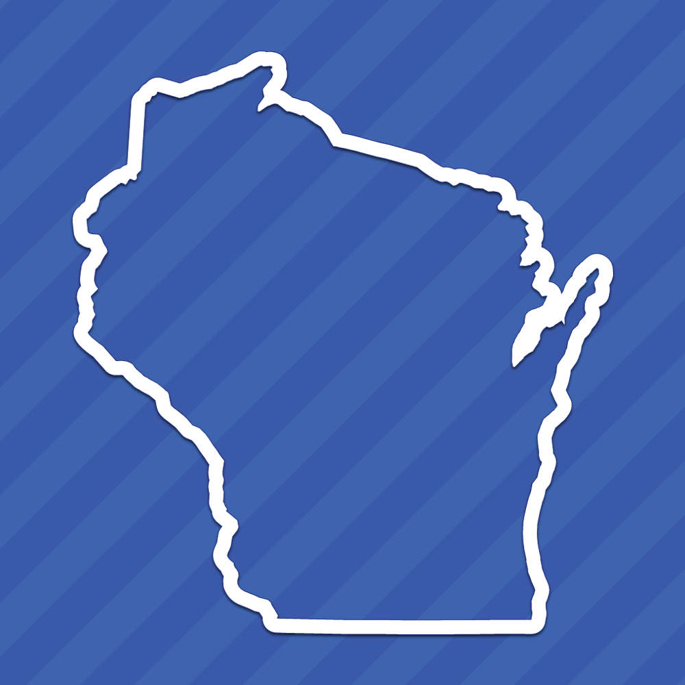 Wisconsin WI State Outline Vinyl Decal Sticker | eBay