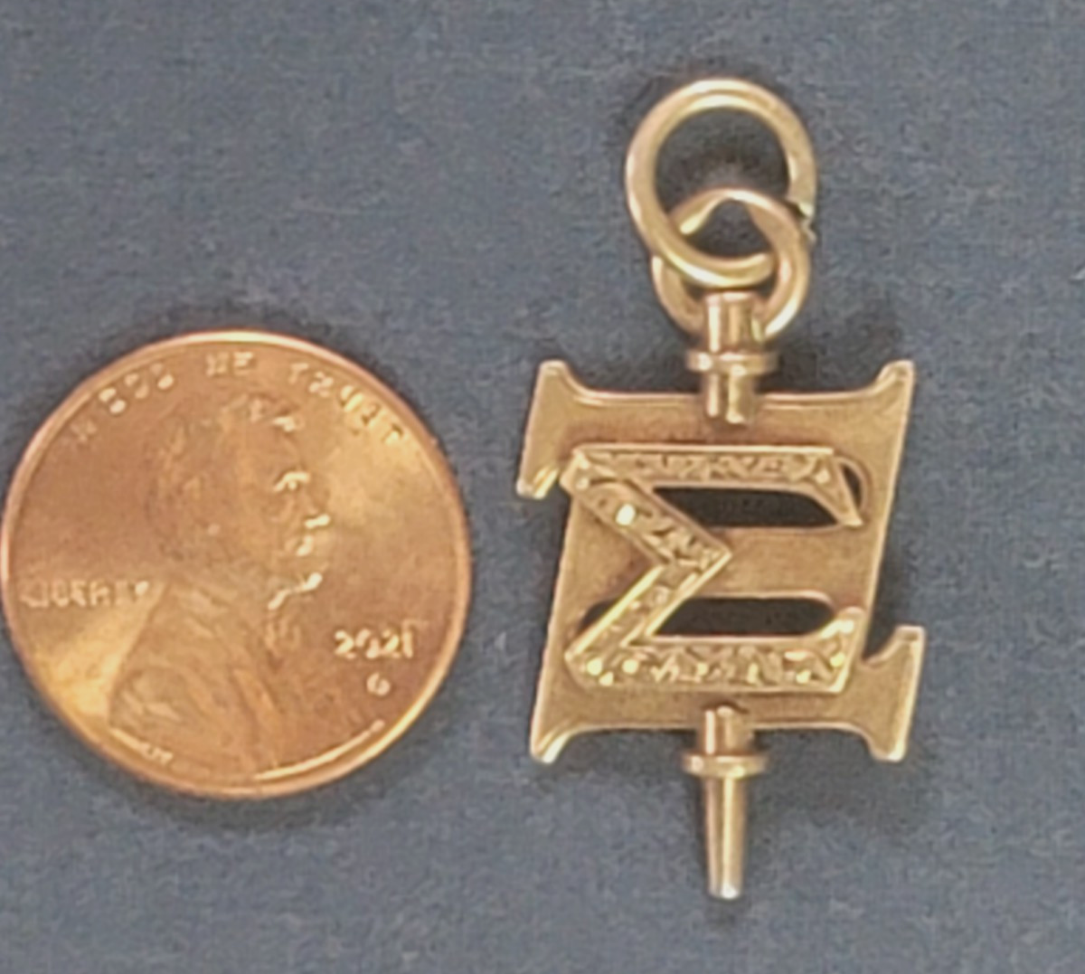 Antique Sigma Xi Scientific Research Honor Society Charm Pendant 10K ...