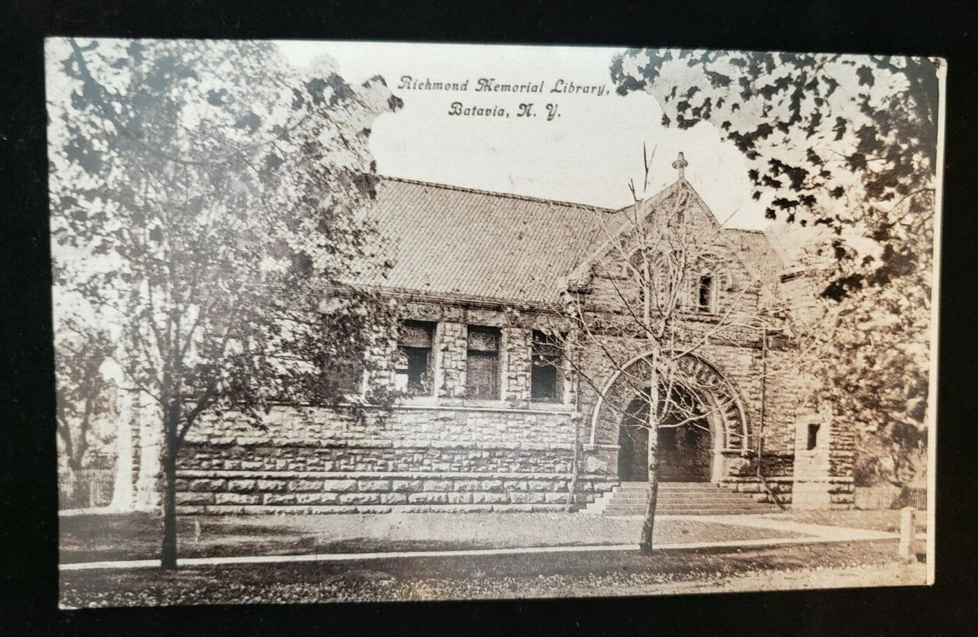 🌟 VINTAGE 1910 RICHMOND MEMORIAL LIBRARY BATAVIA NEW YORK RARE 1 ...