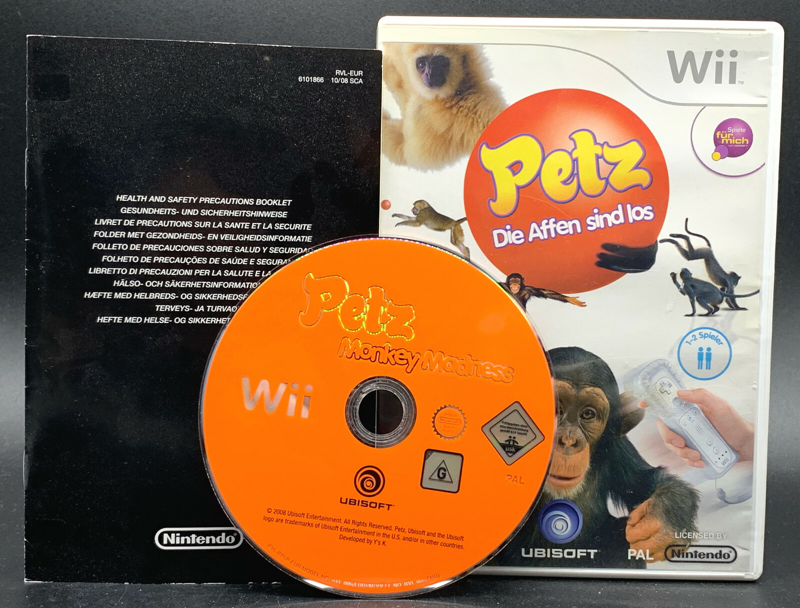 NINTENDO WII SPIEL" PETZ DIE AFFEN SIND LOS | gut | DEUTSCH/ OVP ...