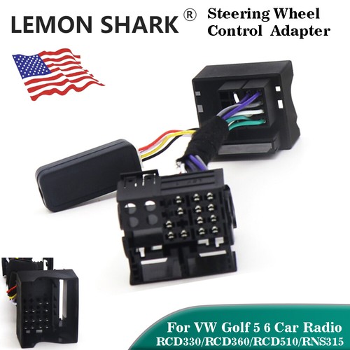 For VW RCD330 RCD360 Car Radio Steering Wheel Button Control Simulator ...