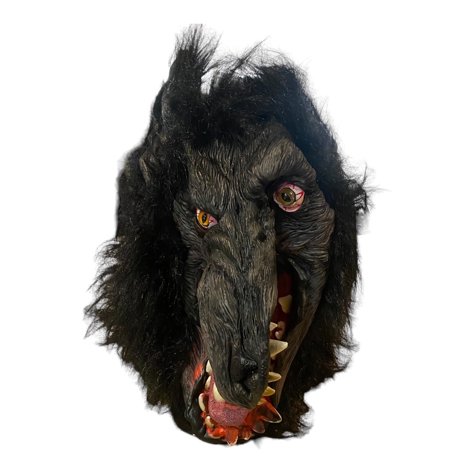 Raging Werewolf Scary Mask Latex Costume Prop Adult O… - Gem