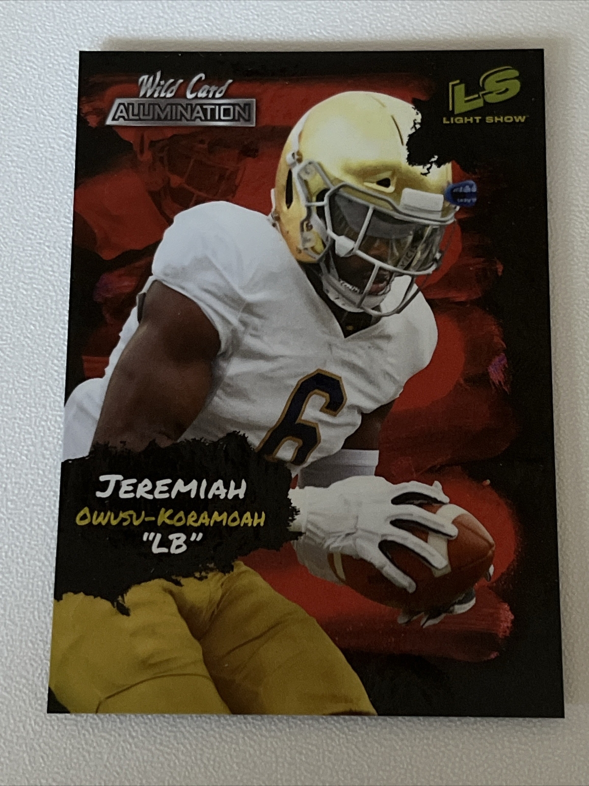 2021 Wild Card Alumination Light Show Red Jeremiah owusu-koramoah LS 37 ...