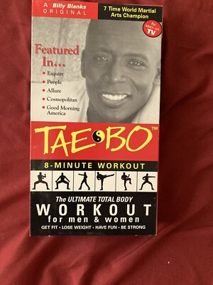 NIB BILLY BLANKS TAE BO LIVE 8 min ULTIMATE TOTAL BODY WORKOUT. VHS ...