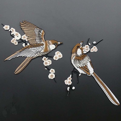 Phoenix Bird Appliques Embroidery Iron On Patches Animal Pattern Sewing ...