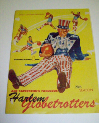 ABE SAPERSTEIN'S FABULOUS HARLEM GLOBETROTTERS 28TH SEASON 1954 | eBay